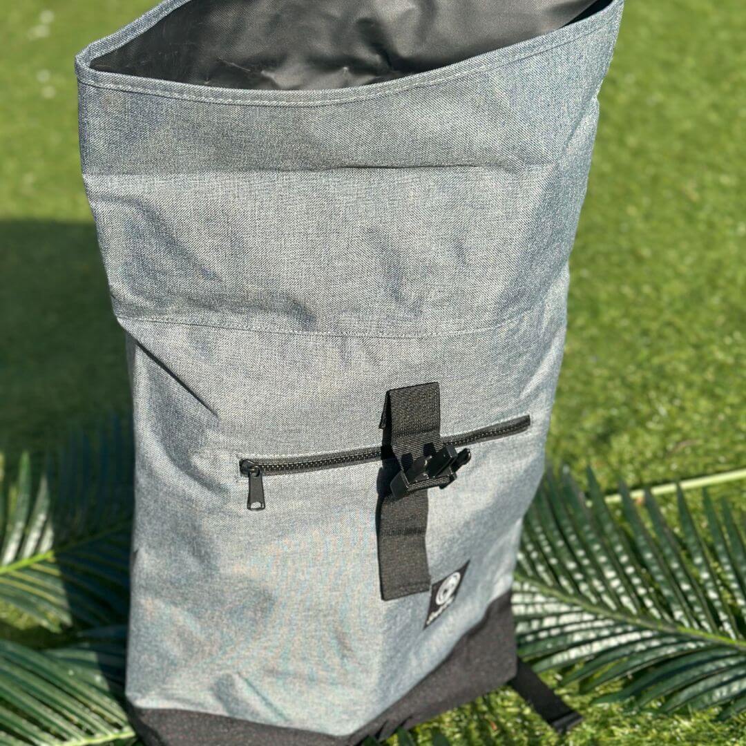 Roll-top Sunset Bay backpack - Grey – Sunset Bay Golf